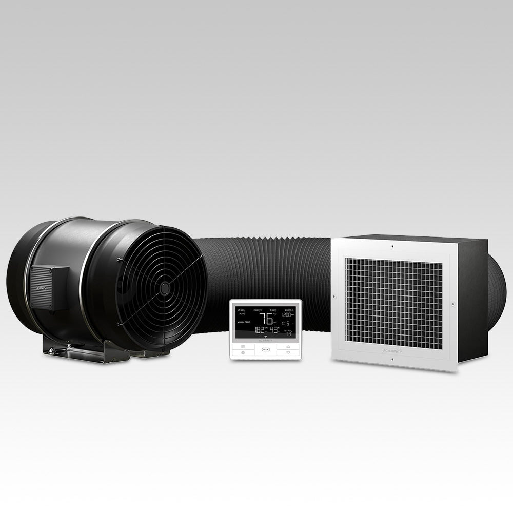 CLOUDWAY T12, Whole House EC Fan, 1600 CFM, Energy Efficient with with